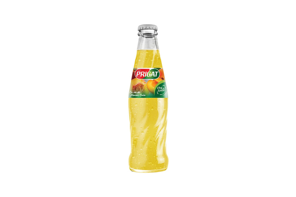 Prigat cu suc concentrat de piersici sticla 0.25L - Proper Pizza ...